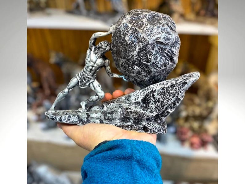 Sisyphus Statue: Greek Mythology Bronze Sculpture, Office Decor - Etsy