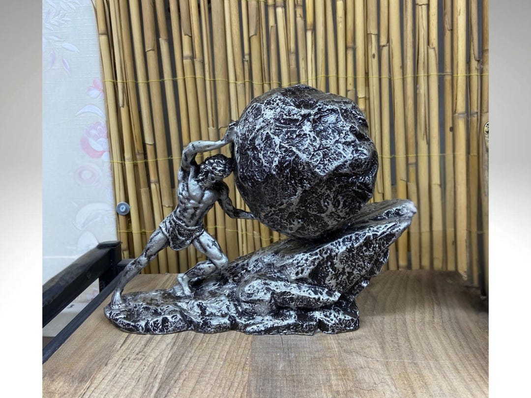 Sisyphus Statue: 10" Greek Mythology Decor, Office Sculpture - Etsy