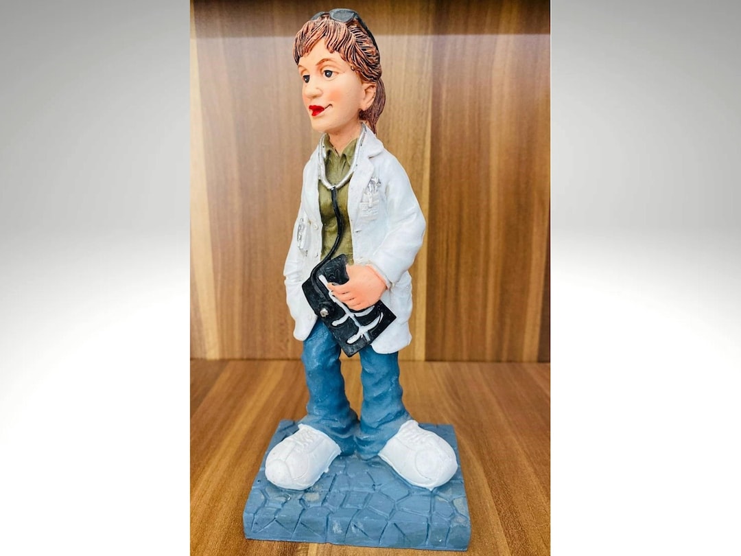 Handcrafted Radiologist Figurine: Marble & Bone Dust Doctor Statue - Etsy
