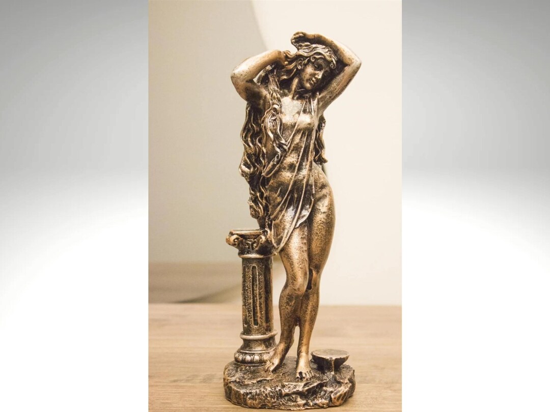 11" Aphrodite Statue, Ancient Greek Goddess of Love With Column ...