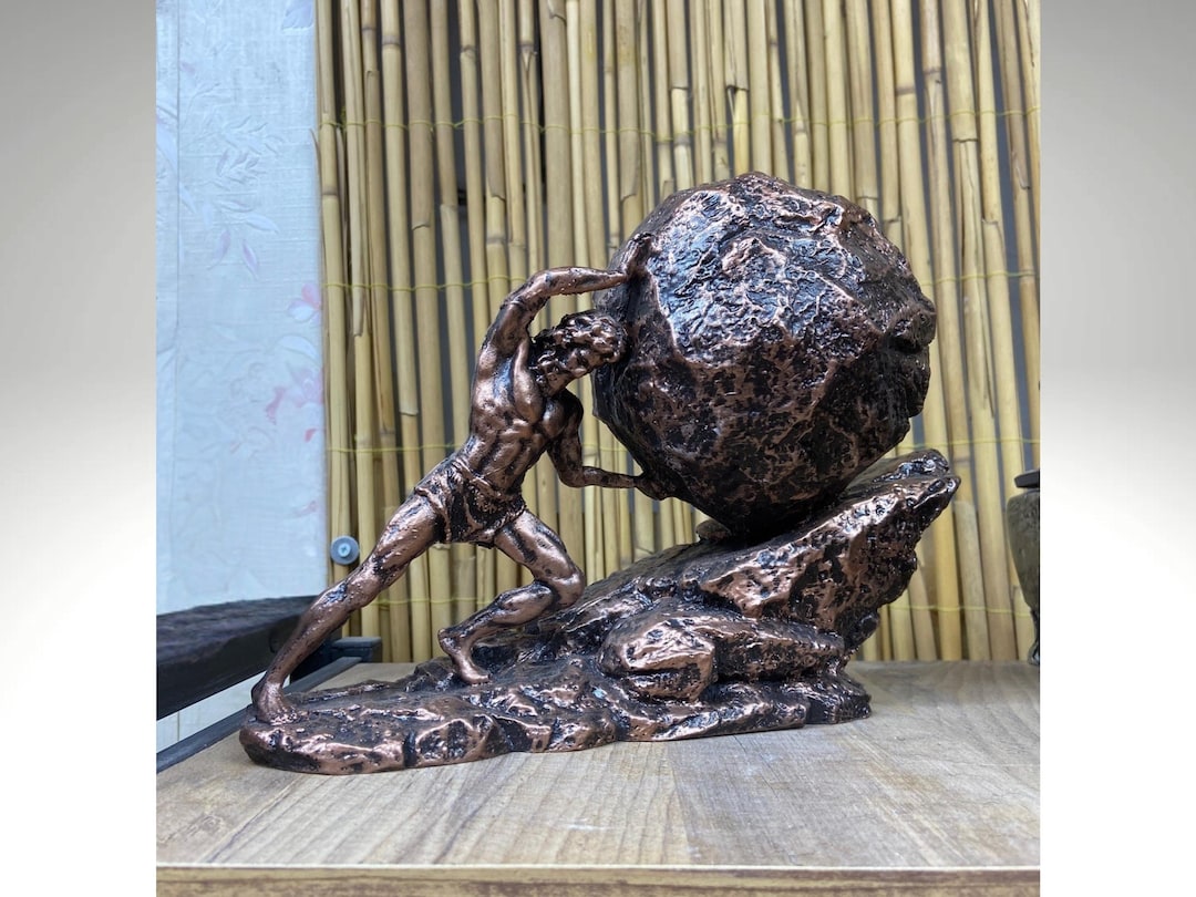 Sisyphus Statue: Greek Mythology Bronze Sculpture, Office Decor - Etsy