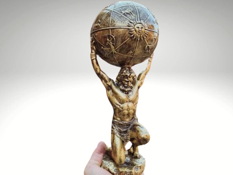 12 Ancient Greek Atlas Statue, Atlas Sculpture, Home Decor, Mythology ...