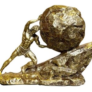 Sisyphus Statue: 10" Greek Mythology Decor, Office Sculpture - Etsy