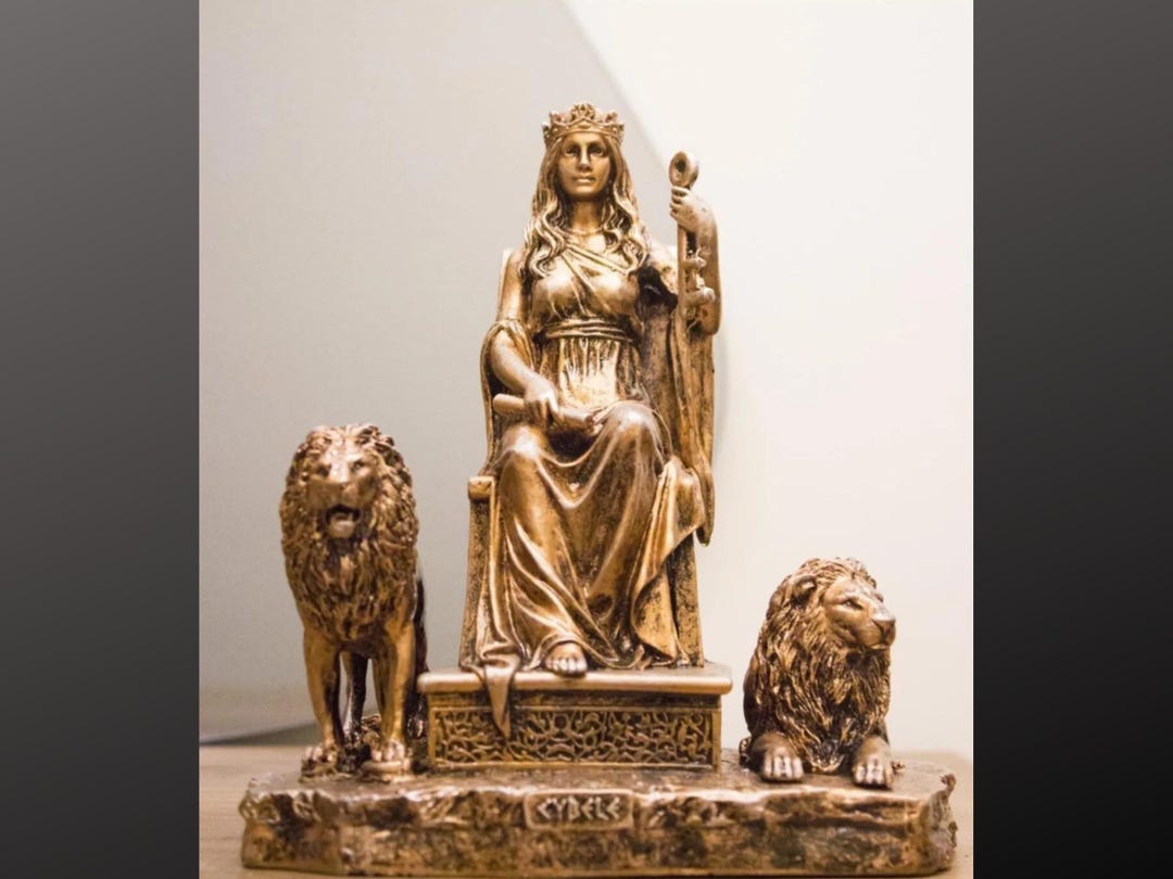 Goddess Cybele Statue the Great Mother Goddess Sculpture, Cybele ...