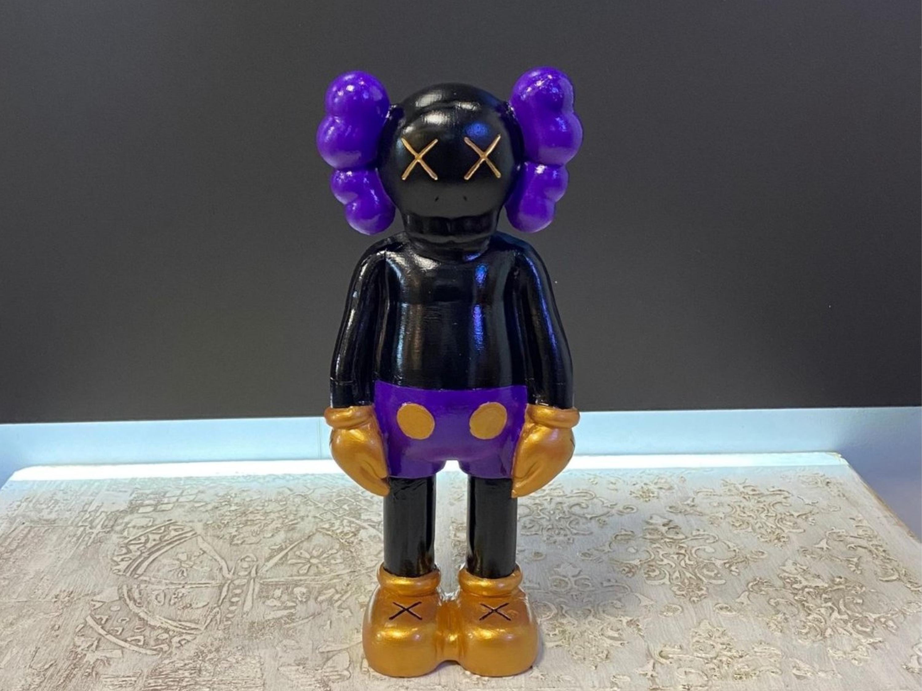 Hand-painted KAWS Companion Sculpture: Pop Art Home Decor (10.2 In) - Etsy