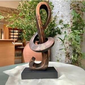 Unique Treble Clef Note Sculpture Statue, Hand-painted Music Decor, Art ...