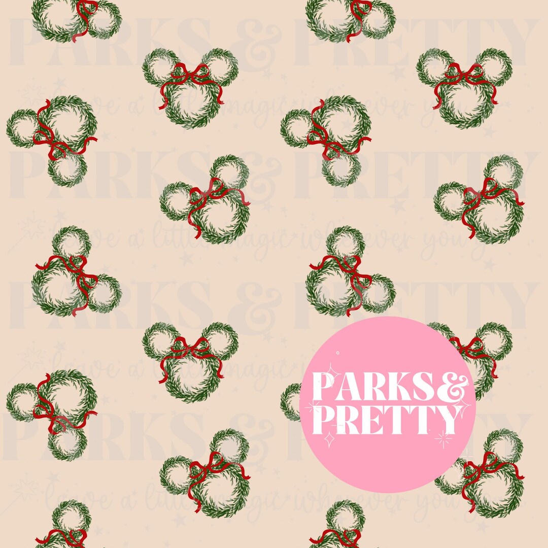 Magical Wreath Seamless | Christmas Seamless | Magical Seamless - Etsy