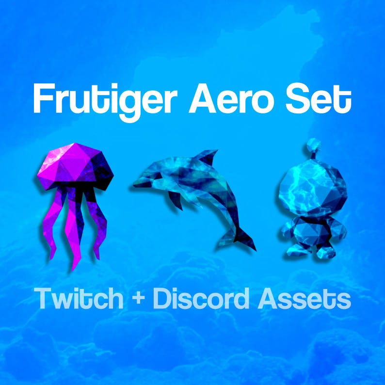 Frutiger Aero Emotes | Low Poly Aquarium Set (digital Download ...