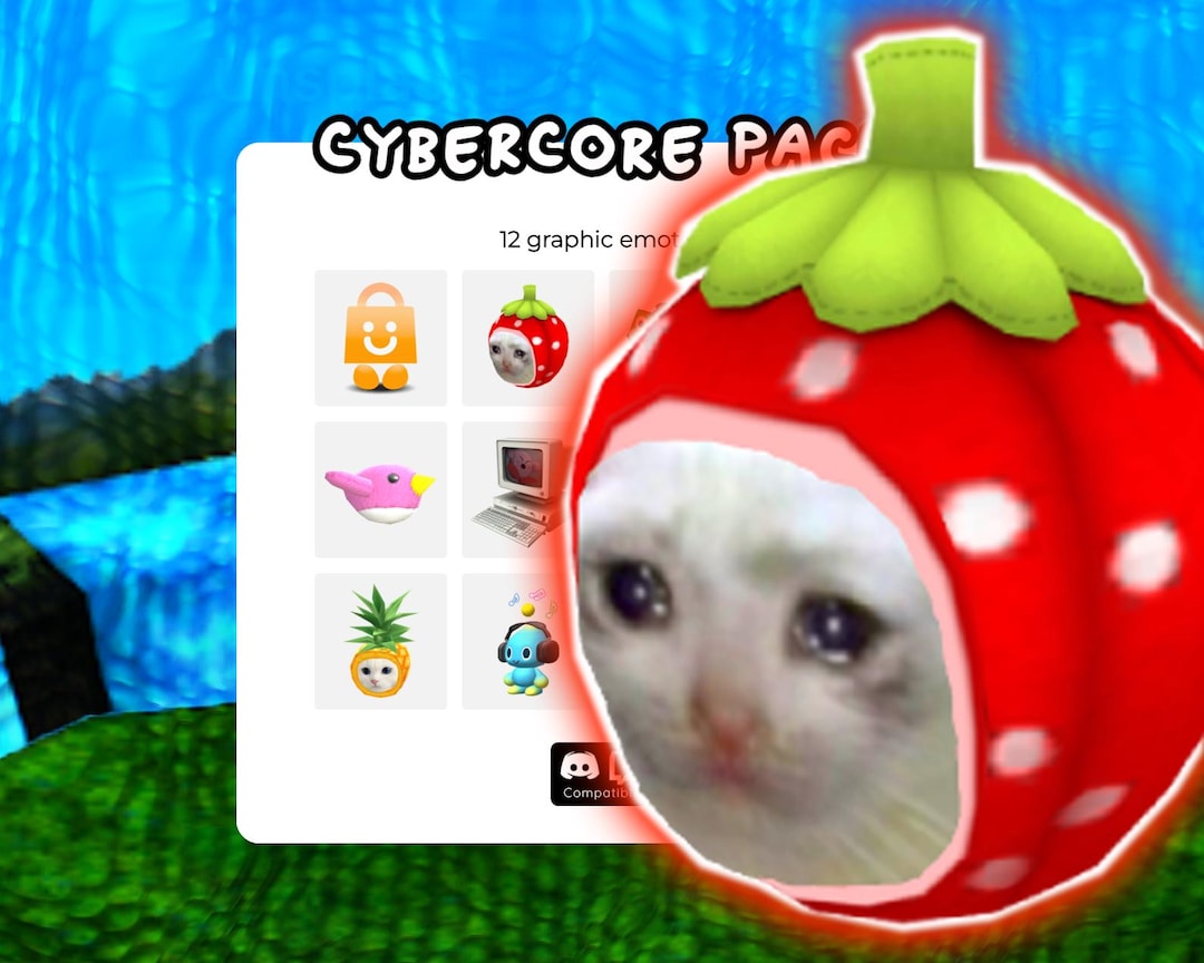 Frutiger Aero Low Poly Emotes, 12 Designs, Twitch/discord Compatible ...