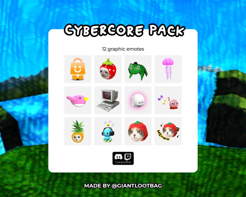 Frutiger Aero Emotes | Low Poly Nintendo-inspired Silly Set (digital ...