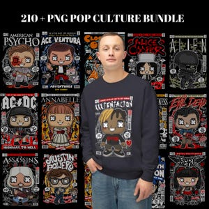 210+ Pop Art T-shirt Design Bundle, Famous Celebrities Clipart Design ...