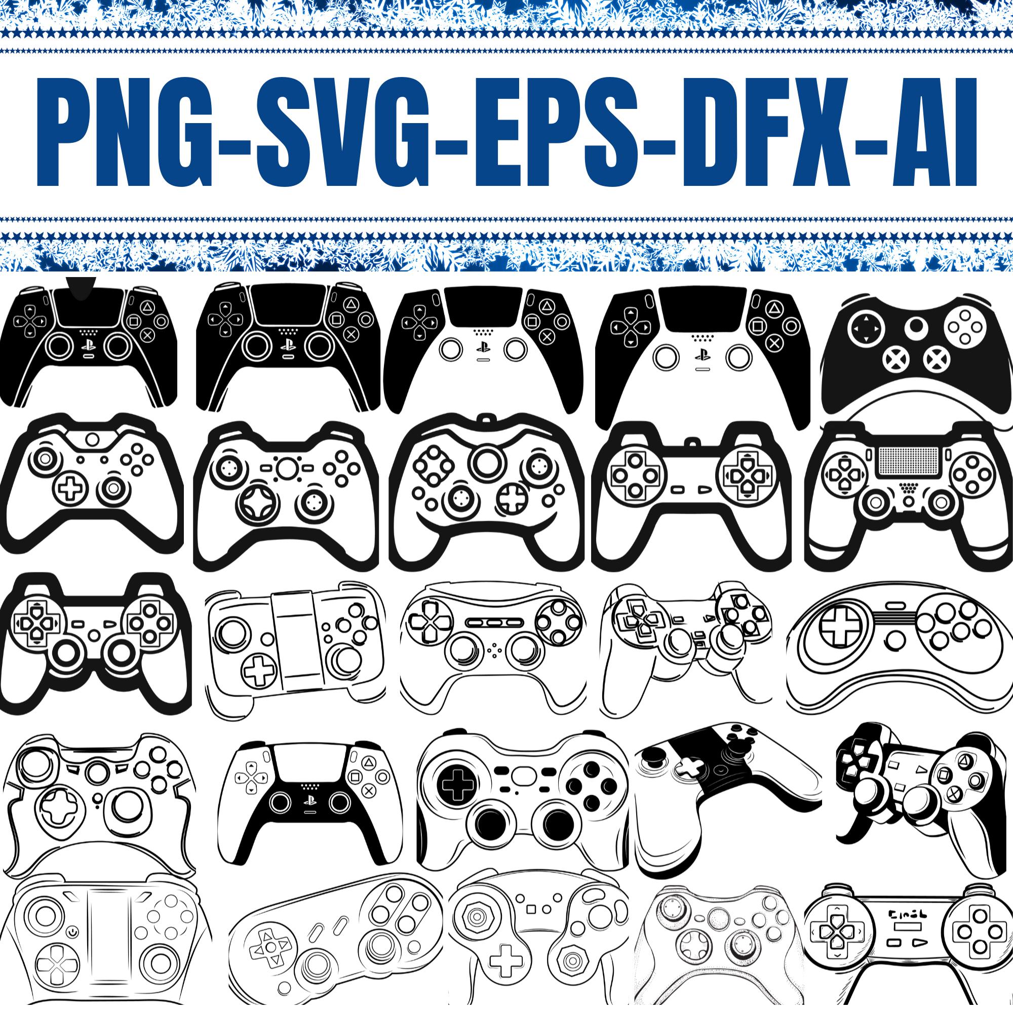 PS5 Game Controller50 Bundle Gamer SVG, Video Games SVG, Cricut Cut ...
