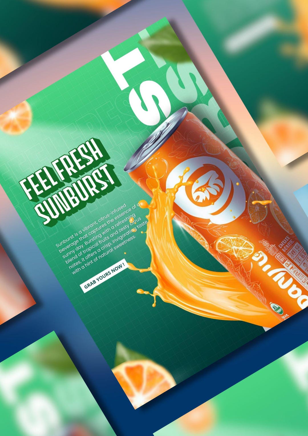 Refreshing Beverages Poster Template | Editable in Canva - Etsy