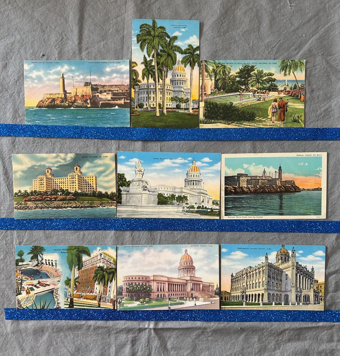 Authentic Vintage 1920s Havana Cuban Postcards - Set of 3 Unused USA ...