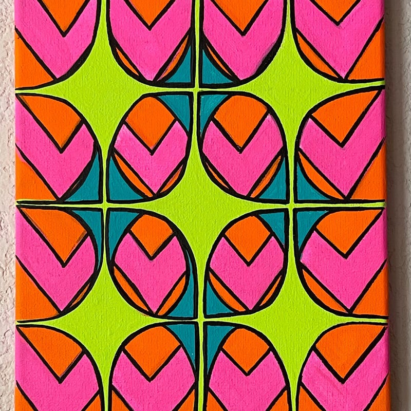 Chevron Painting - Etsy