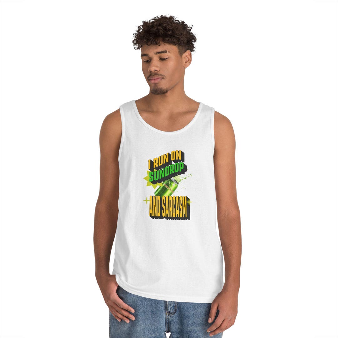 Sundrop Sarcasm Tank Top, Funny Workout Shirt, Graphic Tee, Humorous ...