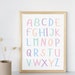 Pastel Alphabet (abcs) Print for Nursery, Playroom, Classroom - Etsy