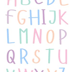 Pastel Alphabet (abcs) Print for Nursery, Playroom, Classroom - Etsy