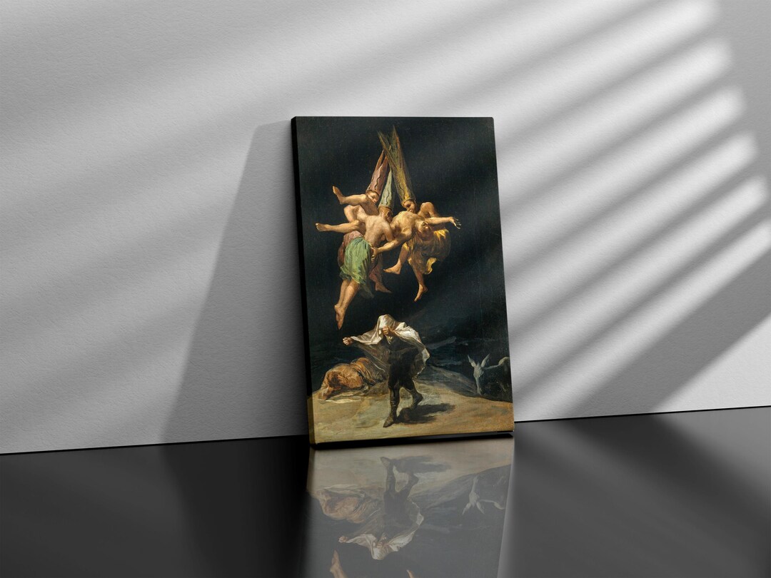The Witches Flight 1798 by Francisco De Goya Canvas Art Print - Etsy