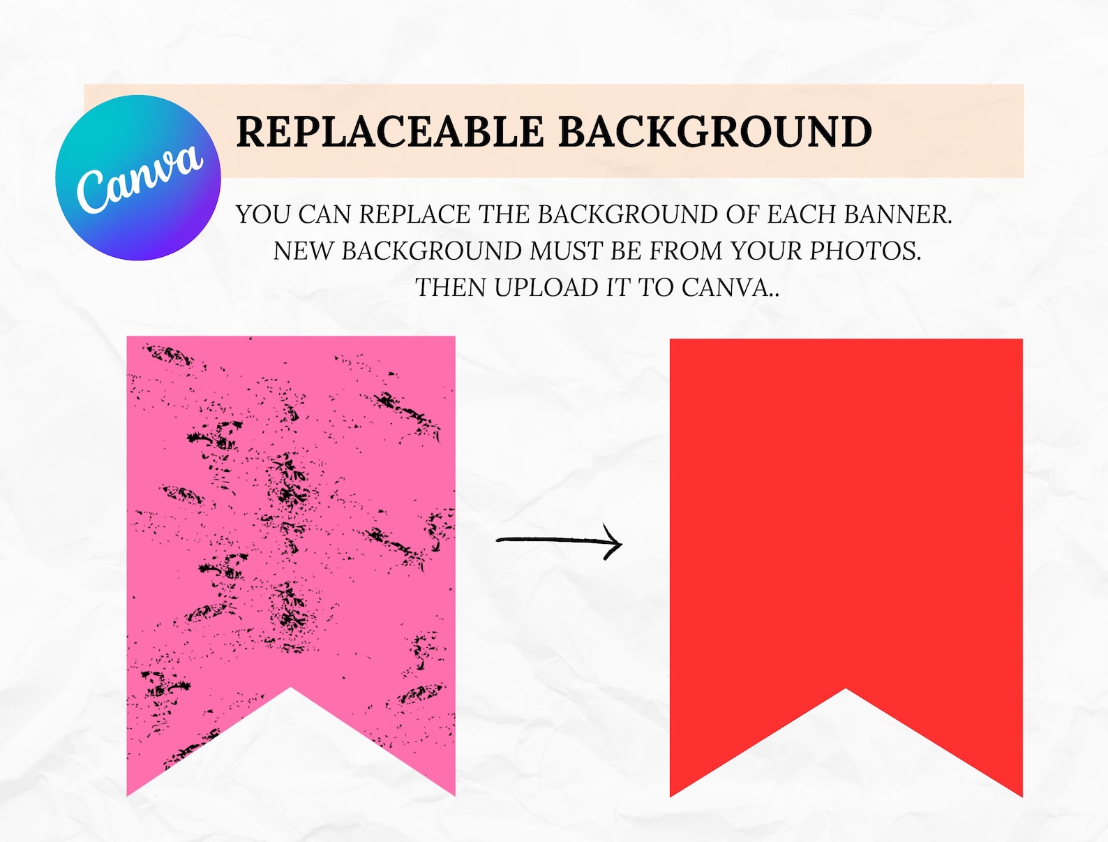 Birthday Bunting Banner Burn Book Theme Editable Canva Template Party ...