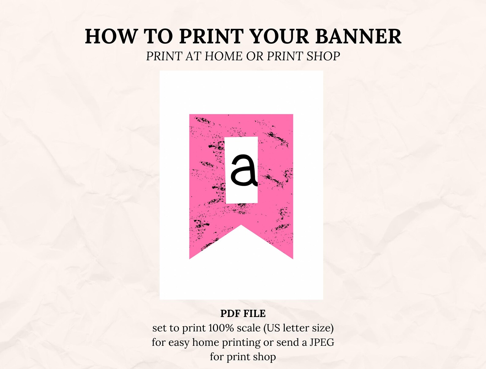 Birthday Bunting Banner Burn Book Theme Editable Canva Template Party ...