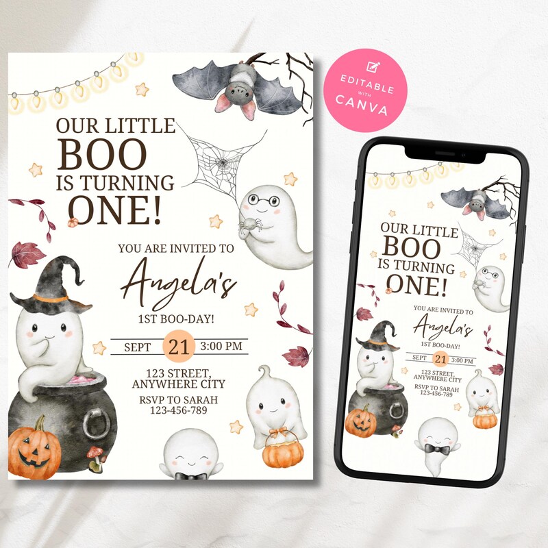 One Boo Evite - Etsy