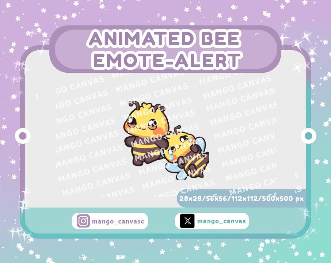 Animated Bee Emote-alert / Come Here Emote-alert - Etsy Australia