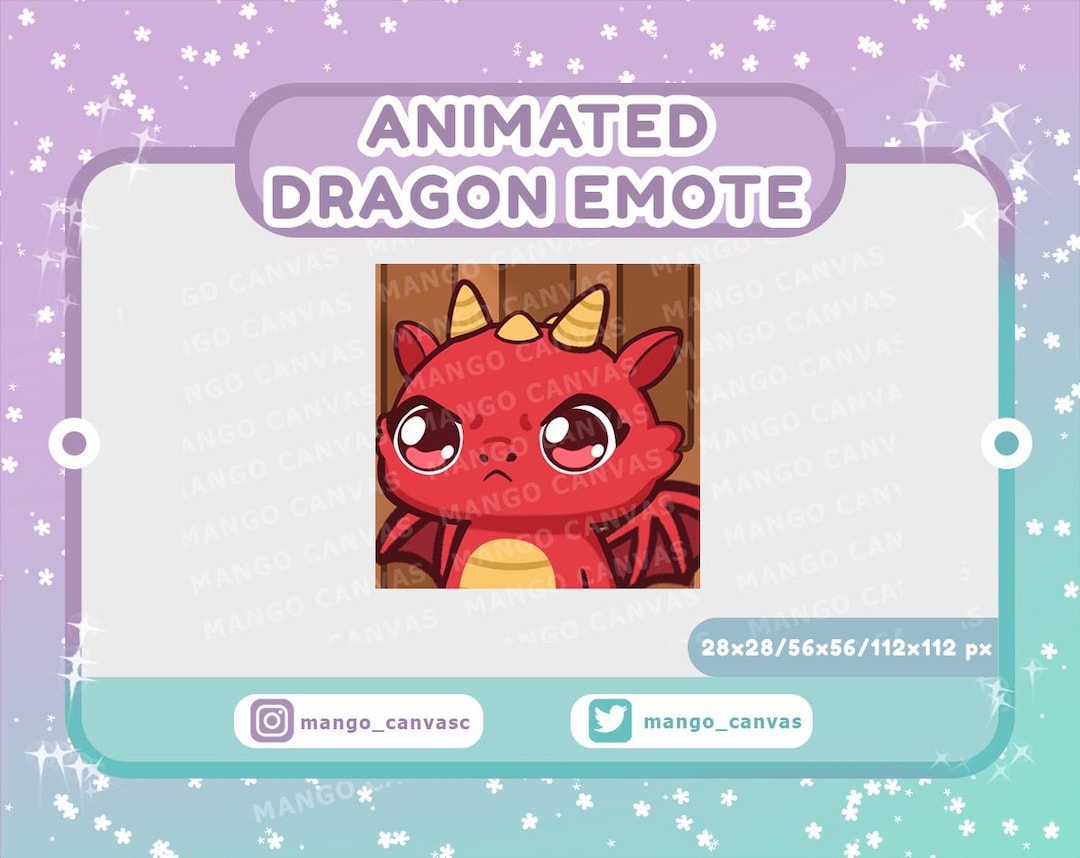 Animated Red Dragon Emote / Leave Emote - Etsy