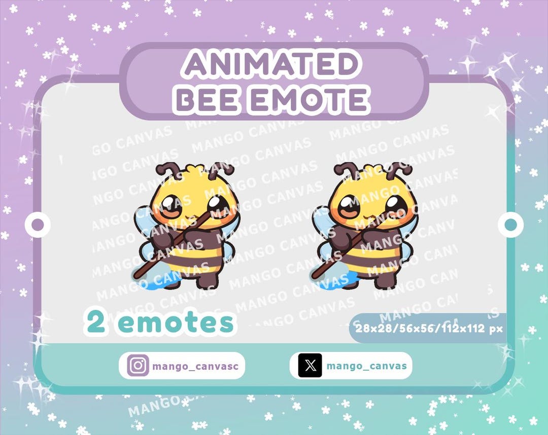 Animated Bee Emote / Clean Emote - Etsy
