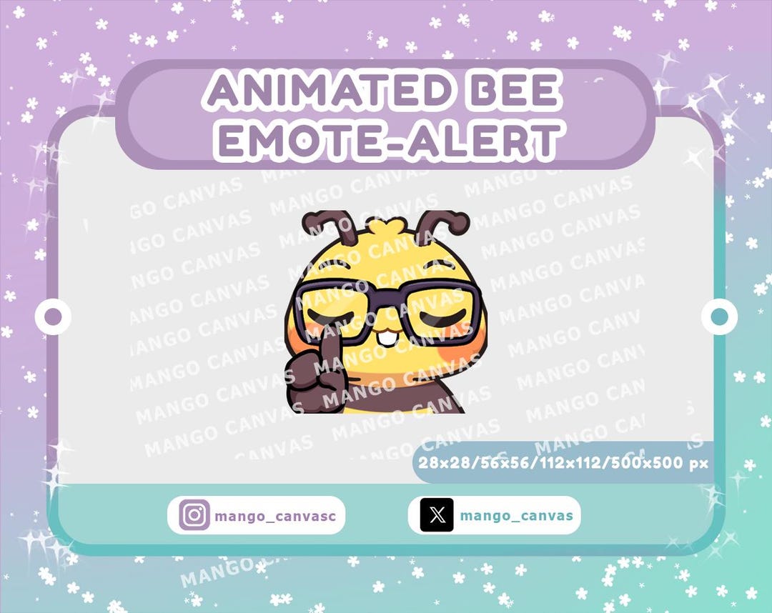 Animated Bee Emote-alert/ Actually Emote-alert - Etsy