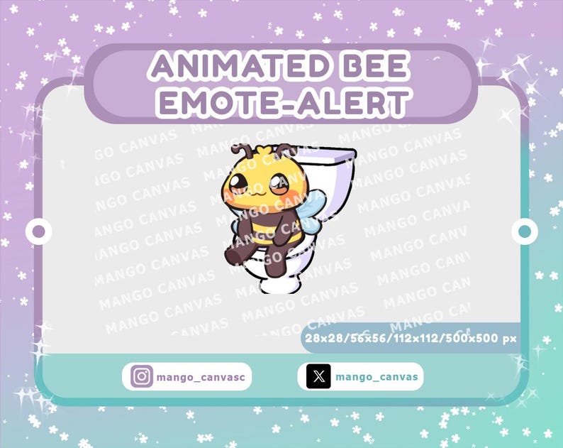 Animated Bee Emote-alert / Toilet Emote-alert - Etsy