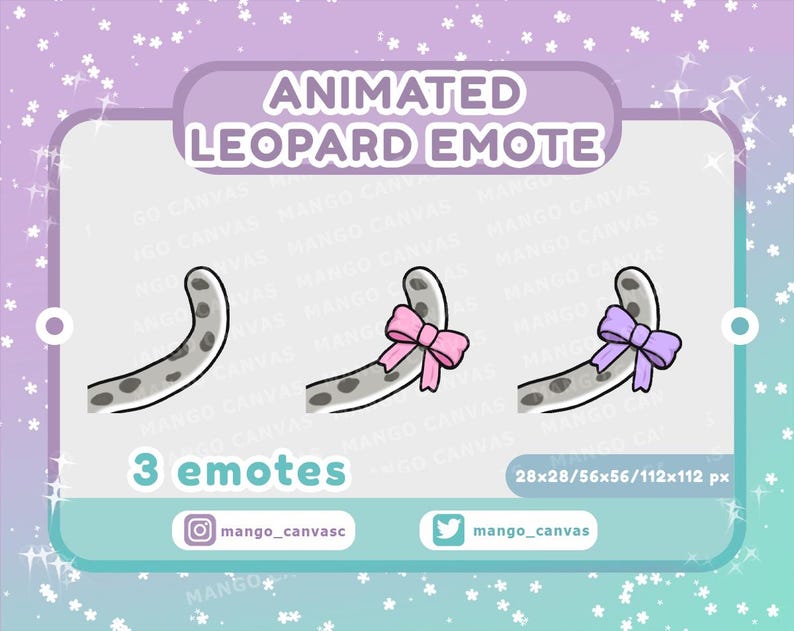 Animated Leopard Emote - Tail Wag Emote - Etsy