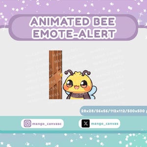 Animated Bee Emote-alert / Arrive Emote-alert - Etsy Australia