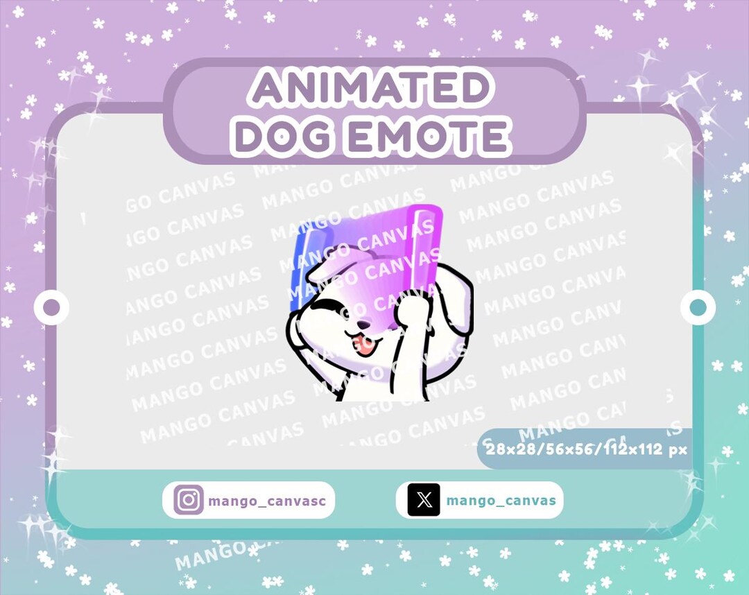 Animated Dog Emote / Light Stick Emote - Etsy