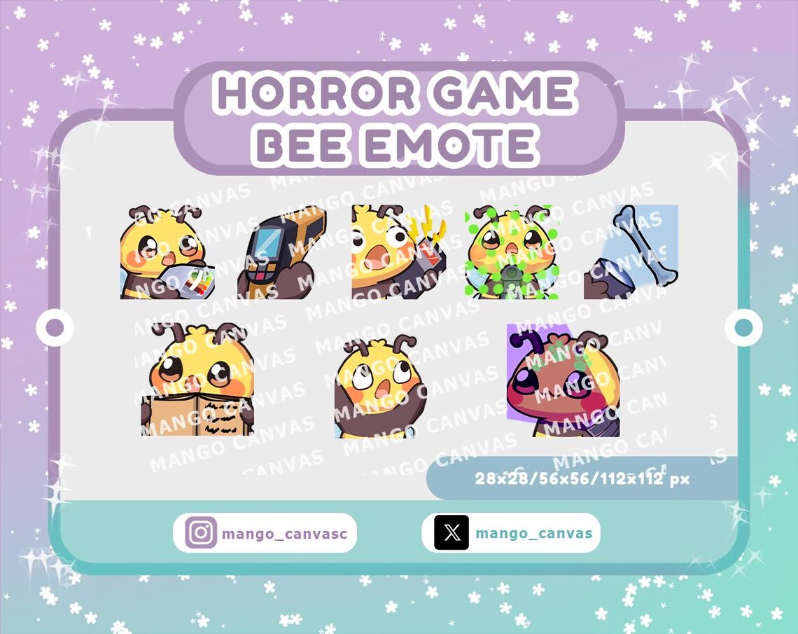 Bee Emotes-horror Game Emotes - Etsy
