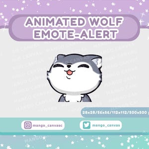 Animated Wolf Emote-howl Emote - Etsy