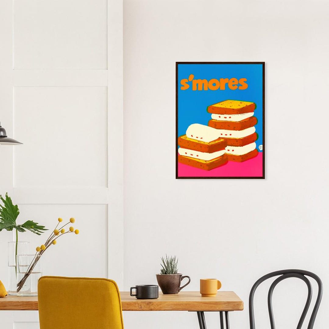 Smores-classic Matte Paper Wooden Framed Poster - Etsy