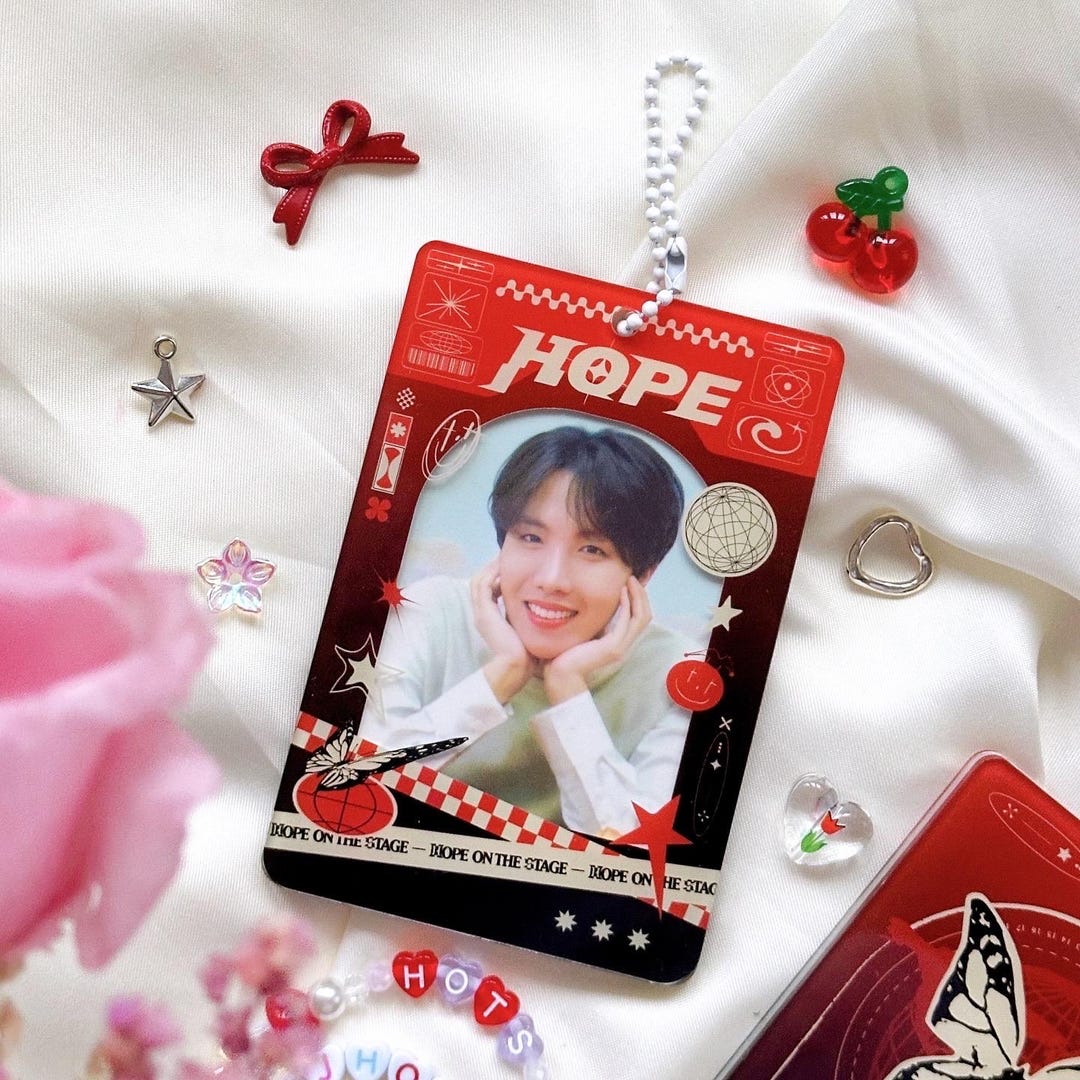 BTS J-hope Hope on the Stage Acrylic Photocard Holder Keychain Bangtan ...
