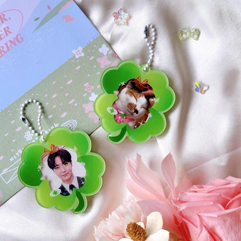 Good Luck Clover ID Cardholder Kpop Photocard Acrylic Cardholder BTS ...