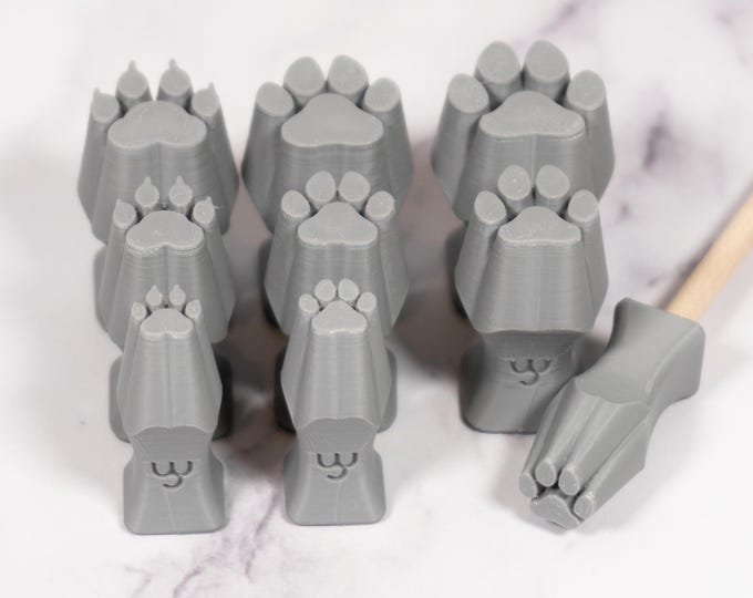 Dog Paw Stamps - XL, LG, MED Sizes - Three Variations | Paw Print Stamp ...