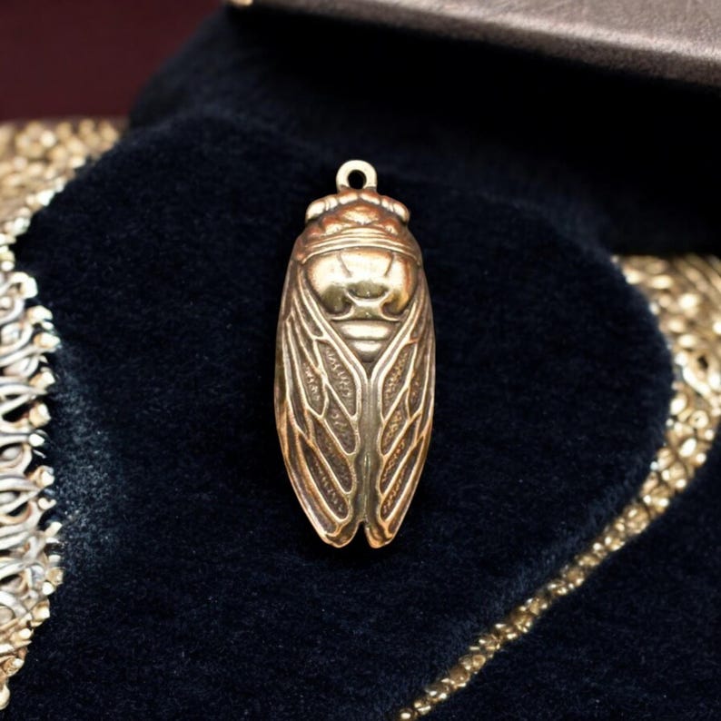 Solid Retro Pure Copper Cicada Pendant - Business Decoration, Office ...