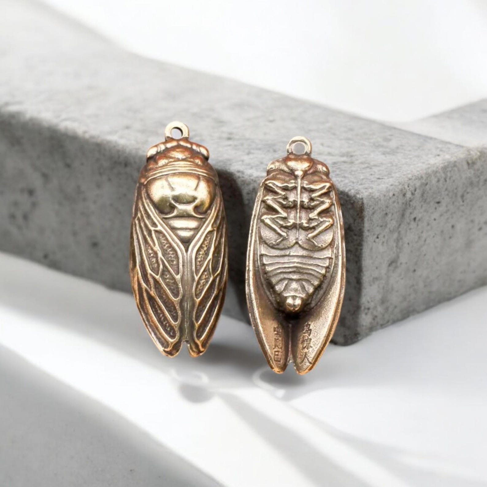 Solid Retro Pure Copper Cicada Pendant - Business Decoration, Office ...