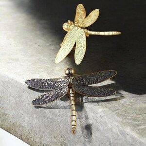Retro Pure Copper Dragonfly Wings Ornament - Detachable Tea Ceremony ...