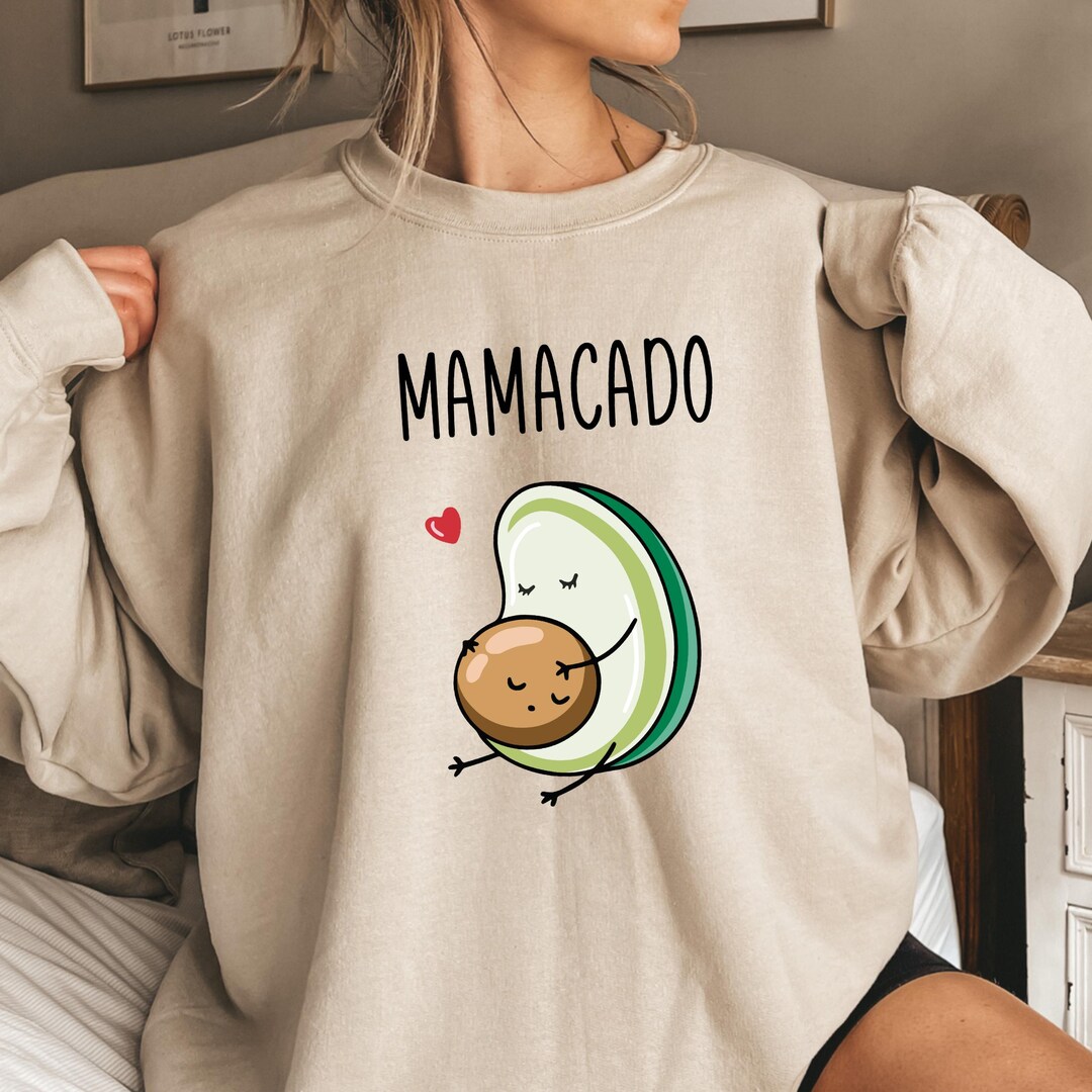 Mamacado Sweatshirt and Hoodie, Baby Announcement Shirt, New Mom Gift ...