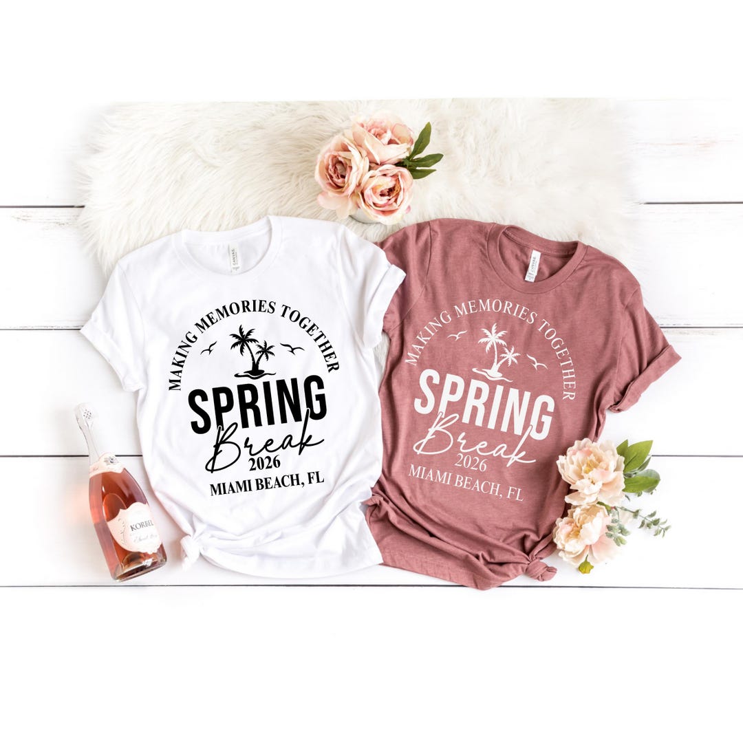 Spring Break Squad T-shirts, Spring Break 2026 Shirt, Group Shirts for ...