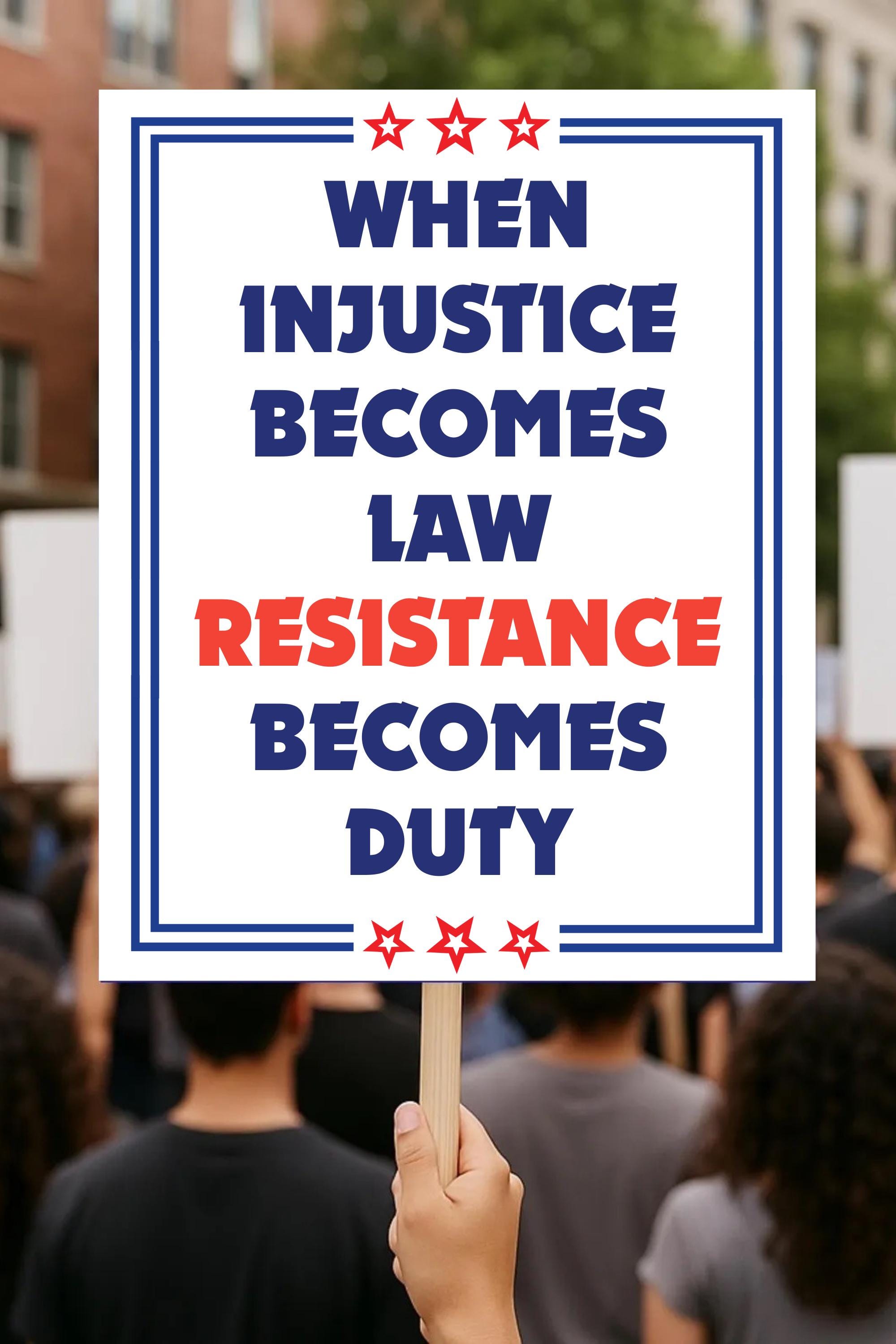 Resistance, No Kings in America Protest Sign, Anti-trump, Political ...