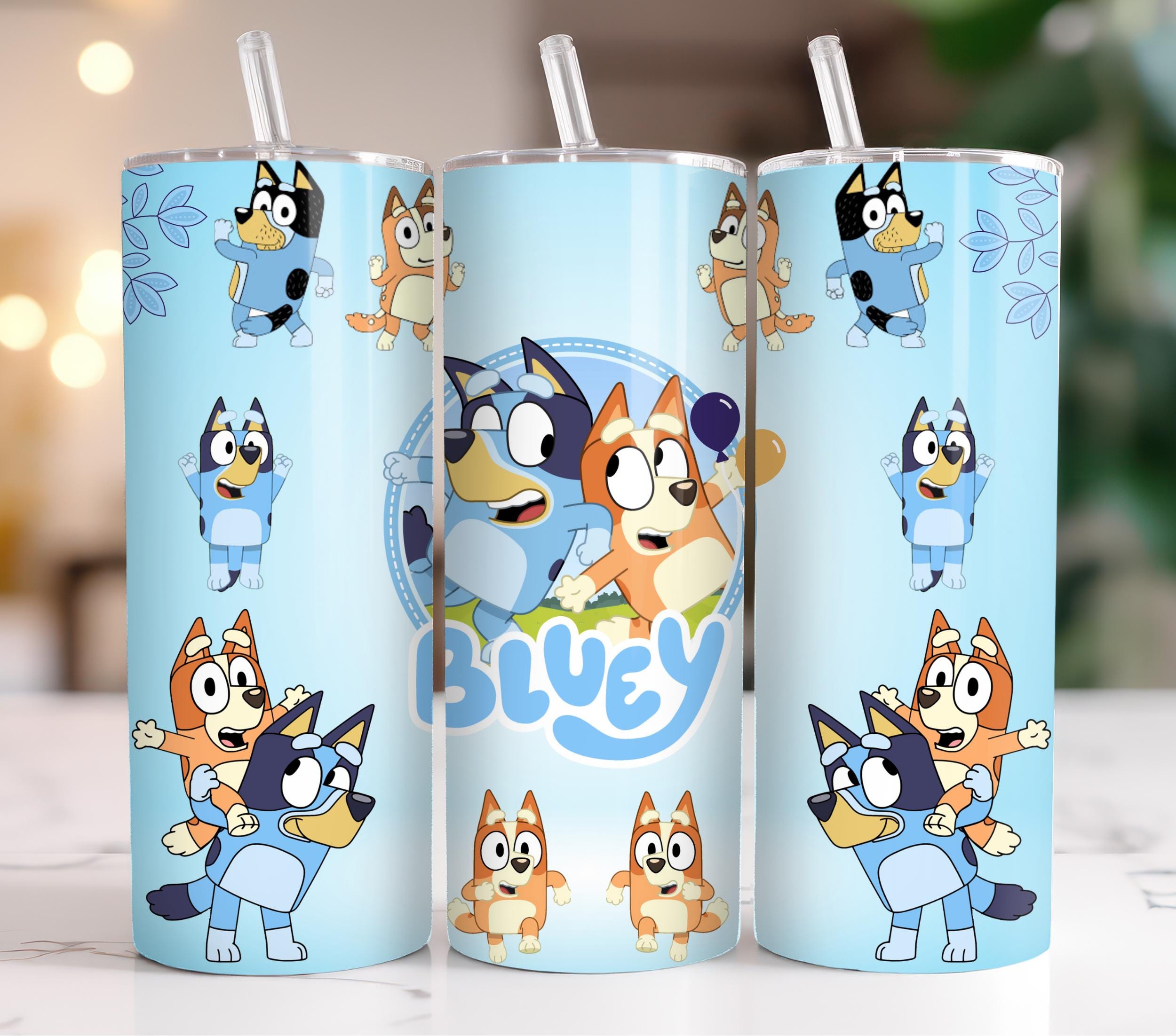 Bluey Tumbler Wrap, 20oz Skinny Tumbler Wrap, 20 Oz Tumbler Png ...