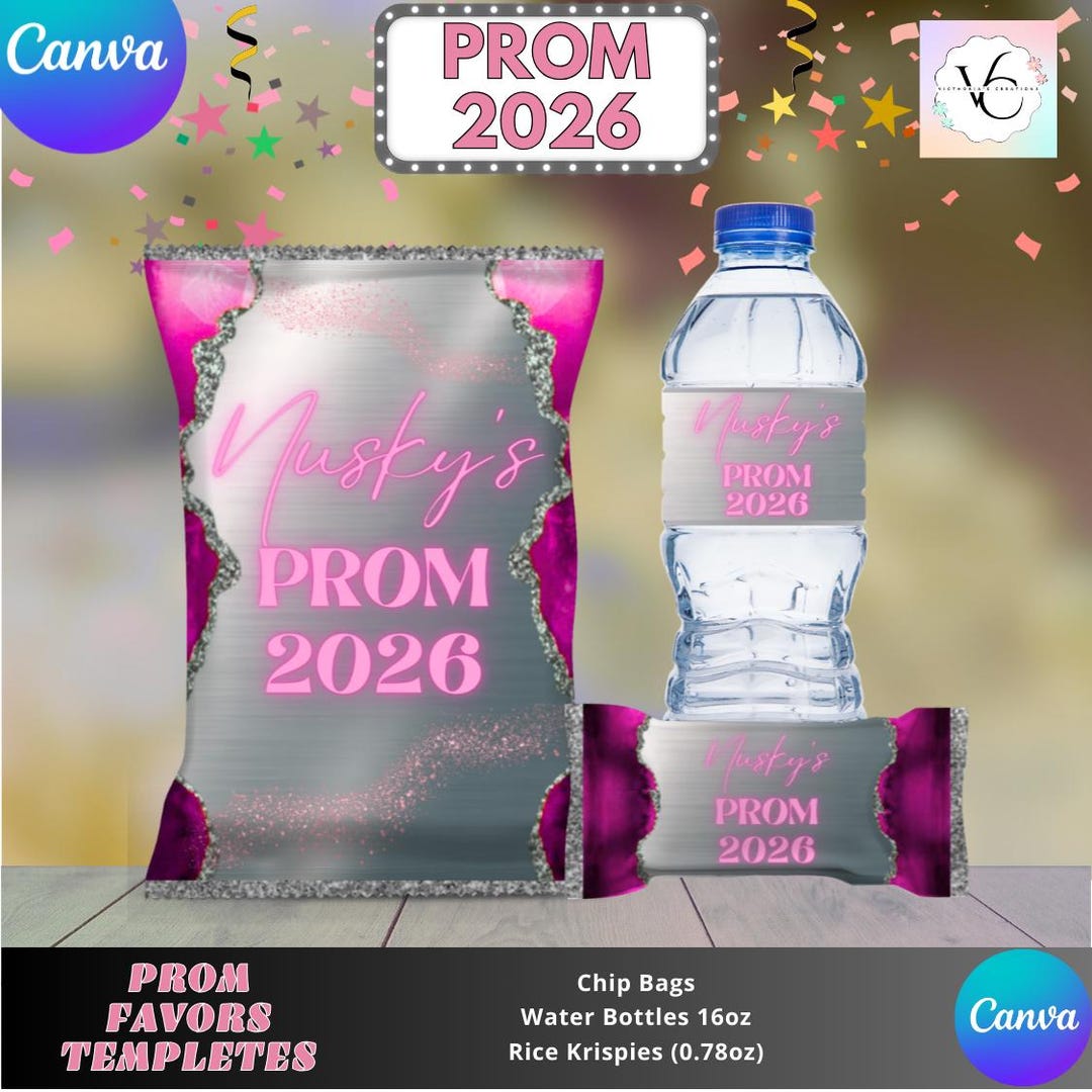 Bundle Prom 2026 - 3 Party Favor Labels - Digital Download- PDF Files ...