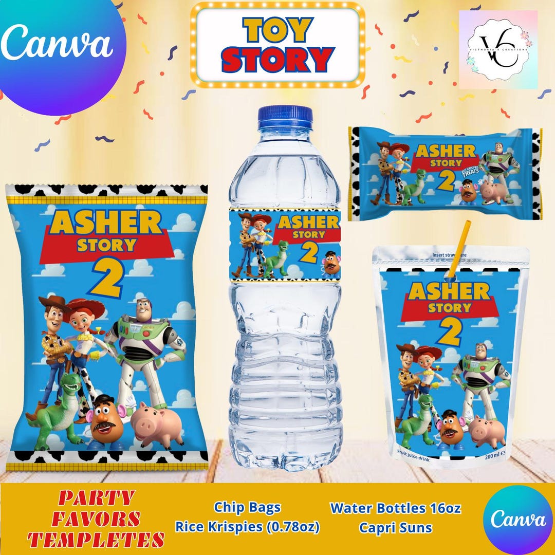 Party Labels - Toy Story - 4 Party Favor Labels - Digital Download- PDF ...
