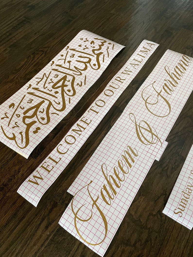 Custom Arabic Acrylic Welcome Sign Arabic Engagement Sign Wedding Decal ...